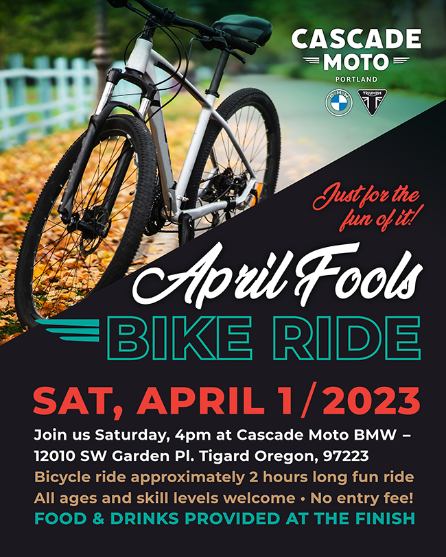 April Fools Bike Ride | Cascade Moto Portland