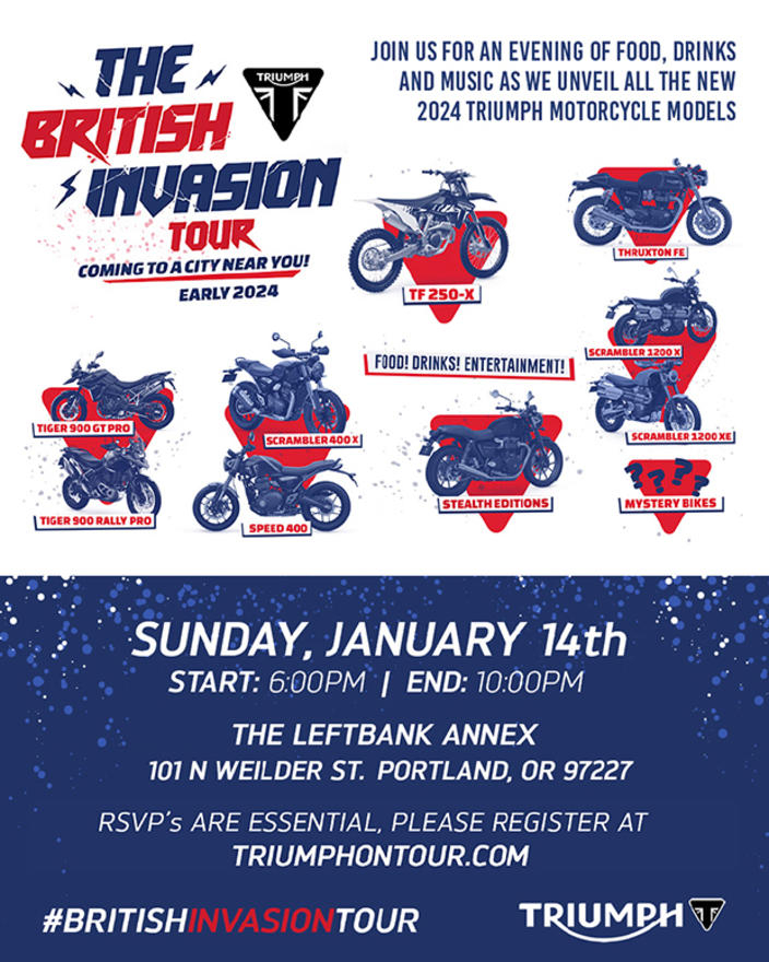 The British Invasion Tour | Cascade Moto Portland